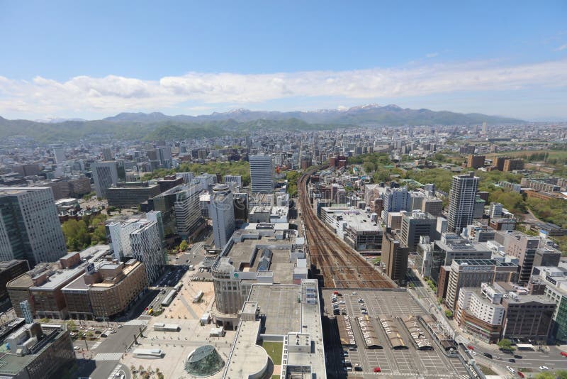 The Aerial View in SAPPORO, HOKKAIDO Jp Editorial Photography - Image ...