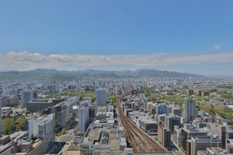 The Aerial View in SAPPORO, HOKKAIDO Jp Editorial Stock Photo - Image ...