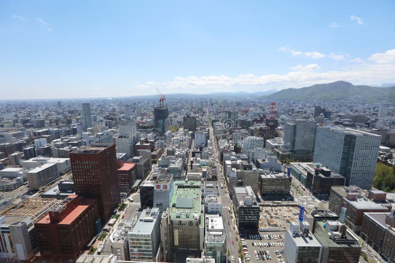 The Aerial View in SAPPORO, HOKKAIDO Jp Editorial Photography - Image ...