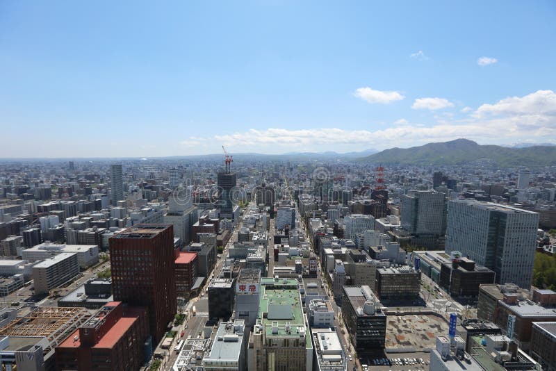 The Aerial View in SAPPORO, HOKKAIDO Jp Editorial Photo - Image of ...