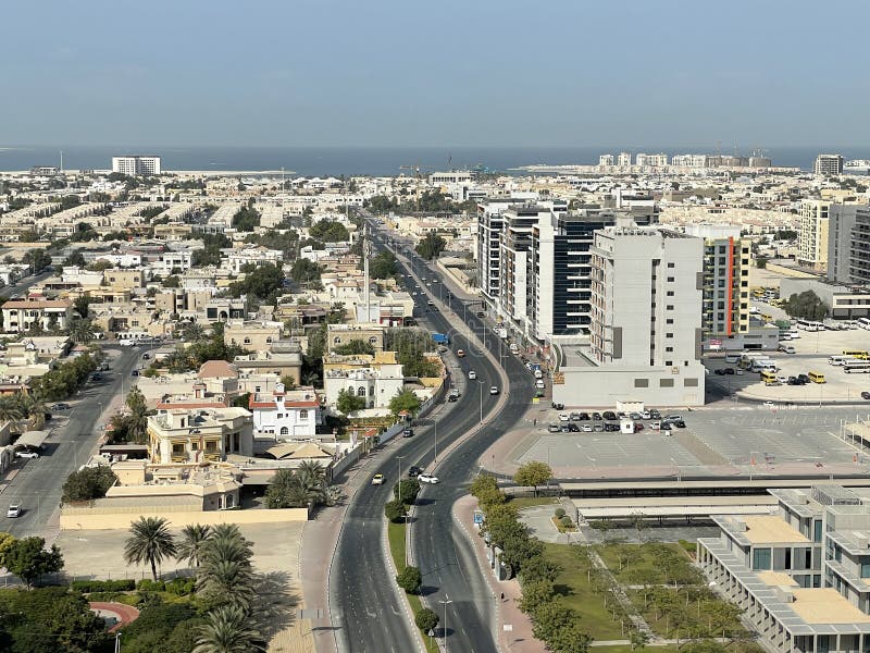 Aerial View of Satwa and Jumeirah in Dubai, UAE Editorial Stock Image ...