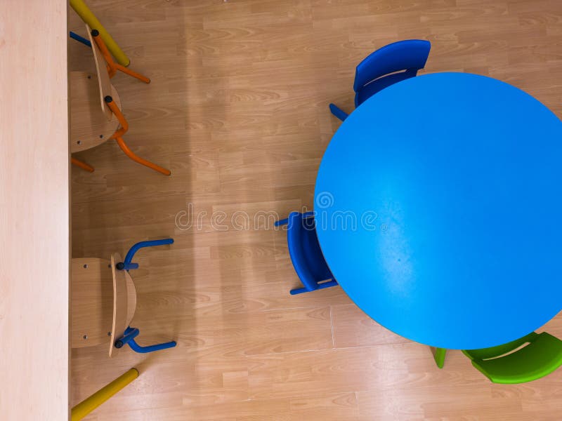 Aerial View School Classroom Brown Chairs Tables Stock Photos - Free ...