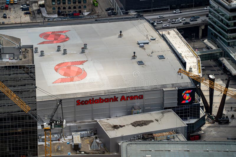 Aerial View of Scotiabank Arena in Toronto. Editorial Photography ...