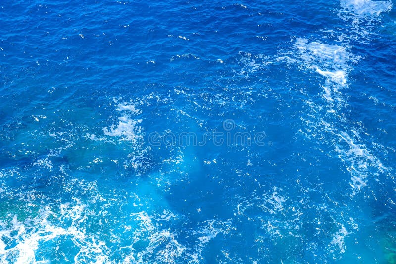 Aerial View of the Sea Surface Stock Photo - Image of deep, space ...