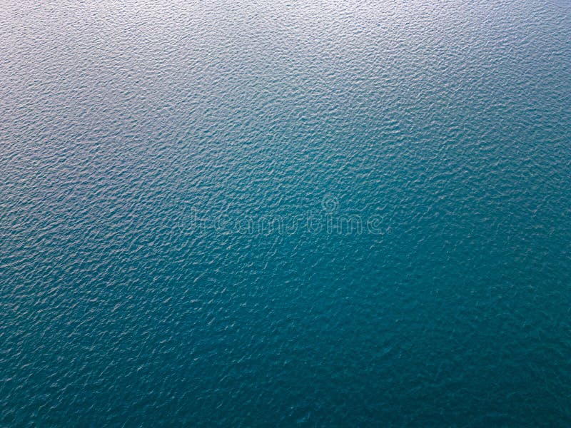 Aerial View of the Sea Surface Pattern Reflecting the Sky Background ...