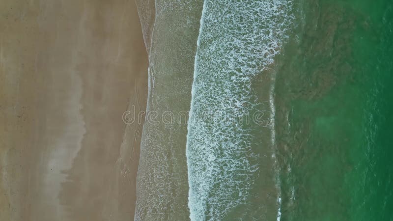 Sea Waves Breaking on Sand Beach Stock Video - Video of seascape, relax ...