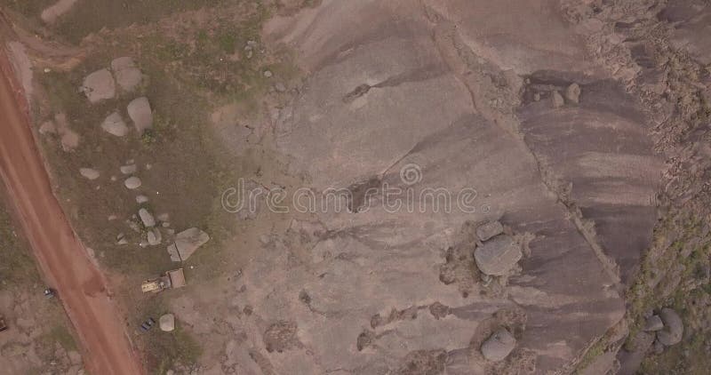 Aerial View of the Second-largest Monolith in the World Called Sibebe ...