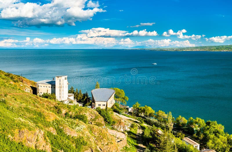 View of Sevan Island in Lake Sevan in Armenia Stock Image - Image of landscape, holy: 171936637