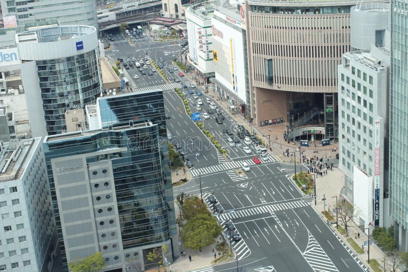 Aerial View of the Shin-Kobe District in Downtown Kobe Editorial ...