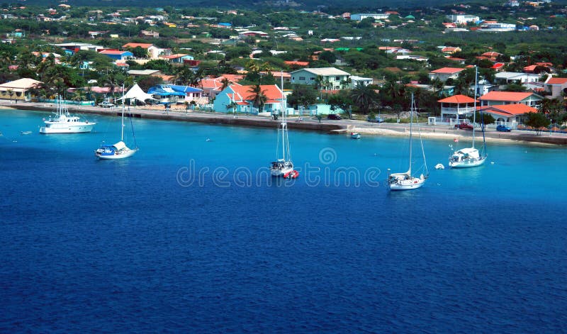 Aerial View of the Ship in the Harbor Stock Image - Image of summer ...
