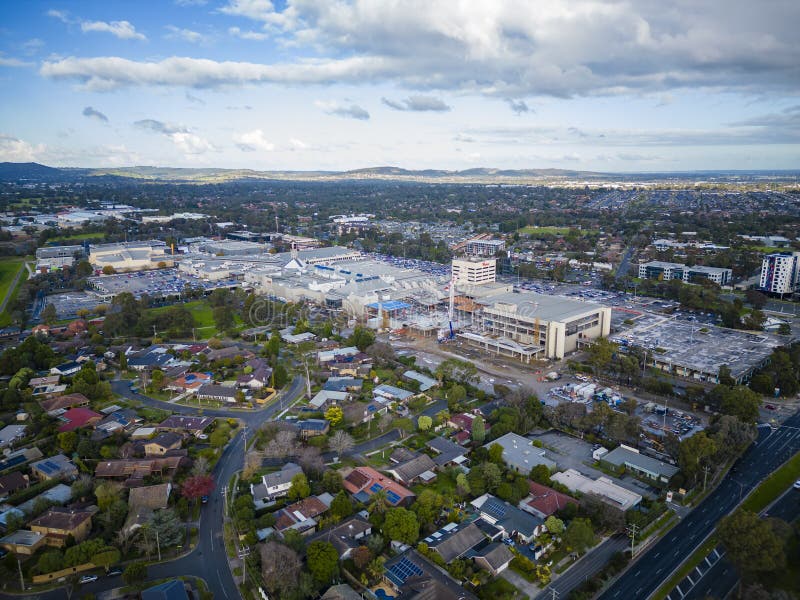 Aerial View of Shopping Mall Under Redevelopment in Australia Editorial ...