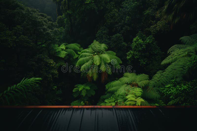 Aerial View Showcases a Vibrant, Lush Green Forest Teeming with Life ...