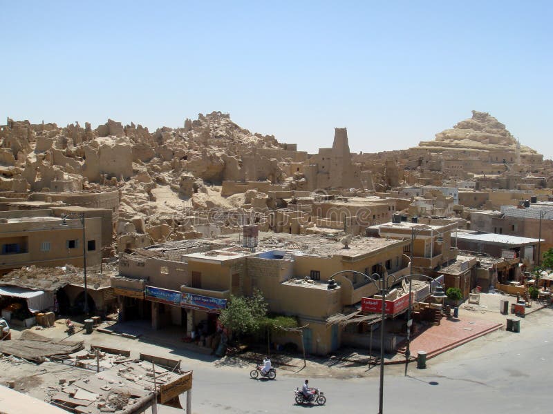 Aerial view of Siwa, Egypt editorial stock image. Image of aerial ...