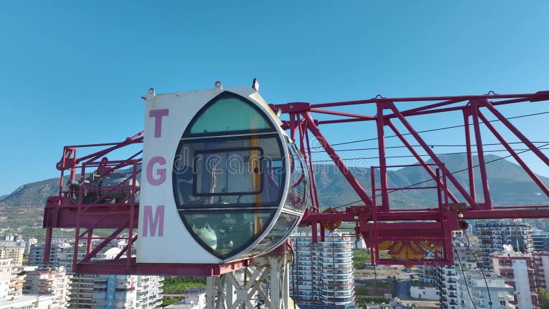 Aerial View: Skilled Operator Navigates Ladders Like a Pro and ...