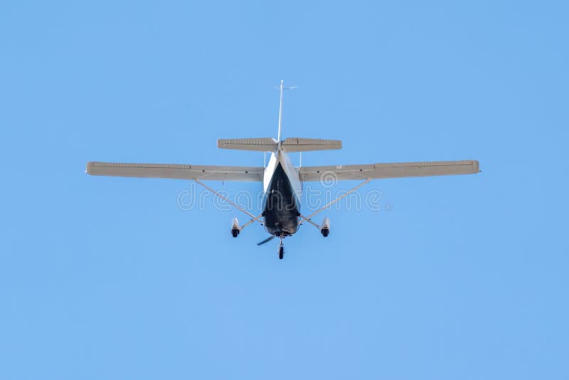 Aerial View of a Small Plane Flying in Turkey Stock Photo - Image of ...