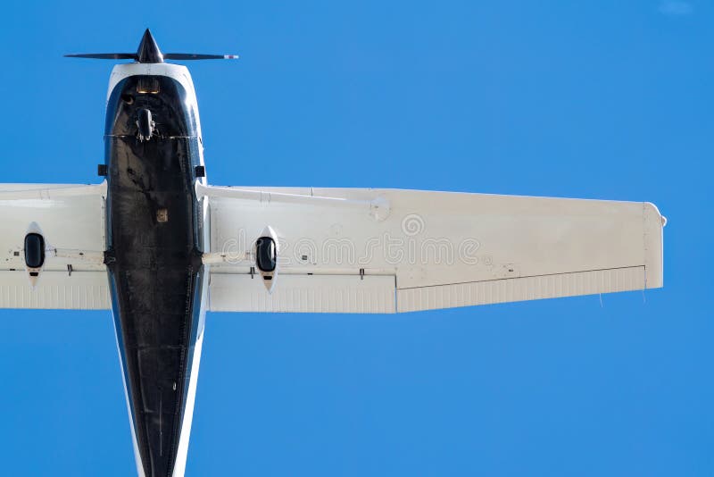 Aerial View of a Small Plane Flying in Turkey Stock Photo - Image of ...