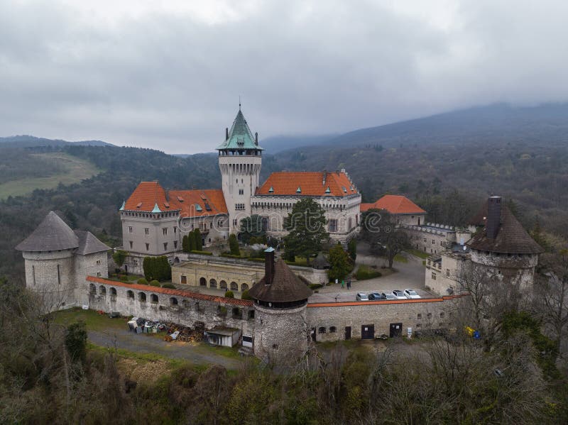 Aerial View of Smolenice Castle Slovakia Editorial Stock Photo - Image ...