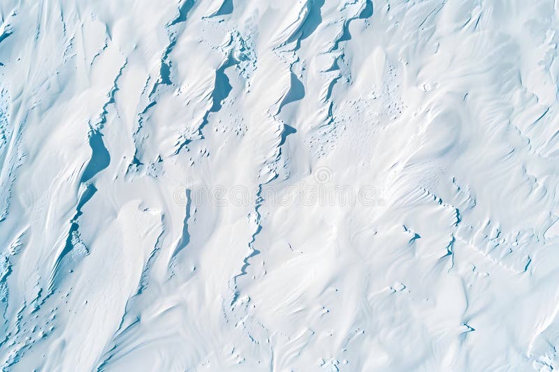 Aerial View of Snow Surface with Subtle Skid Marks Stock Illustration ...