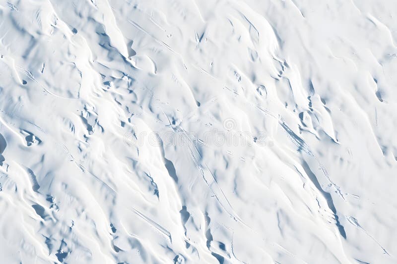 Aerial View of Snow Surface with Subtle Skid Marks Stock Illustration ...