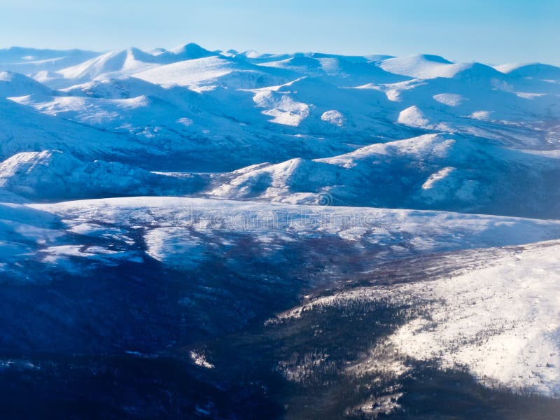 Aerial View of Snowcapped Peaks in BC, Canada Stock Image - Image of ...