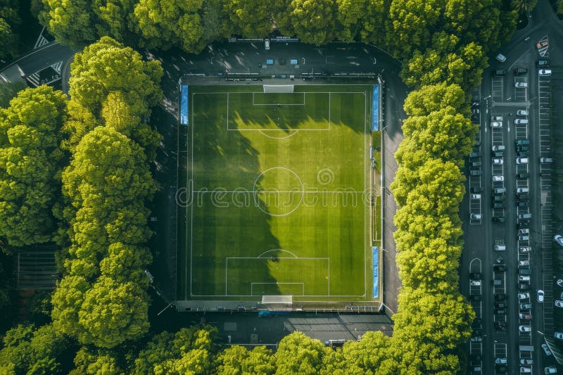 Aerial View of Soccer Stadium. Generative AI. Stock Illustration ... Aerial View of Soccer Stadium. Generative AI. Stock Illustration ...