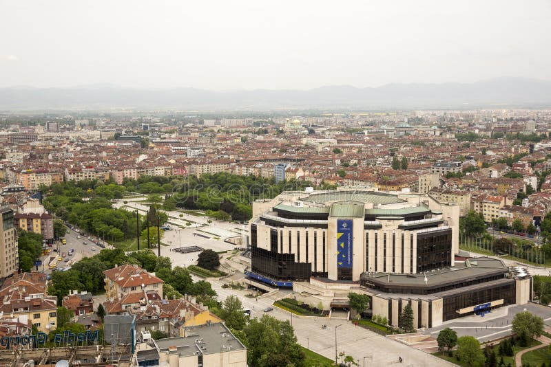 Aerial View of Sofia, Bulgaria Editorial Stock Image - Image of center ...