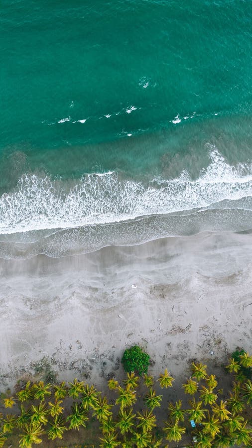Aerial View of Soft Ocean Waves Stock Image - Image of nature ...