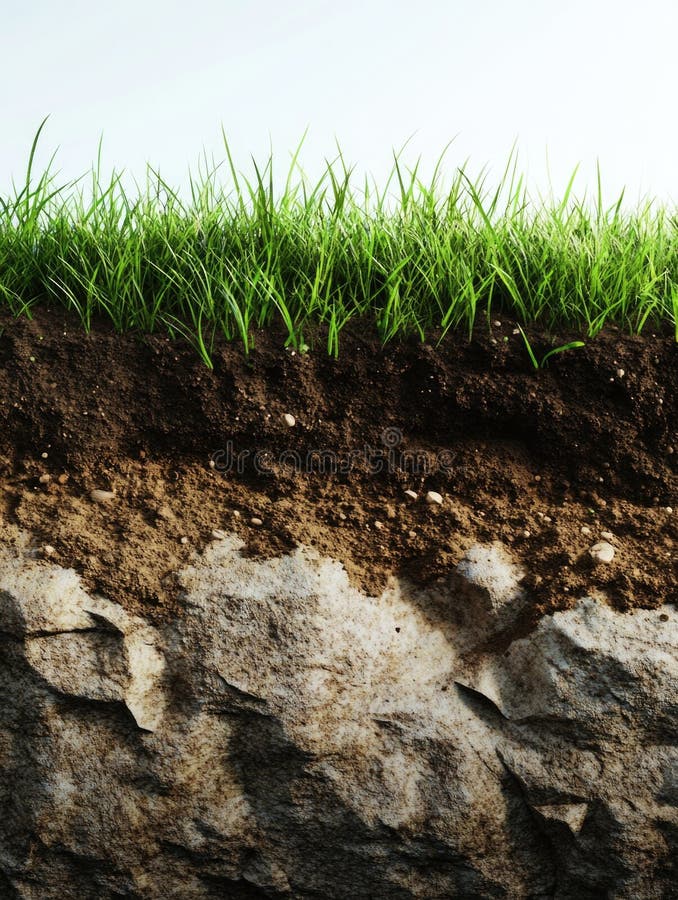 Aerial View of Soil Layers stock photo. Image of subsoil - 388279198