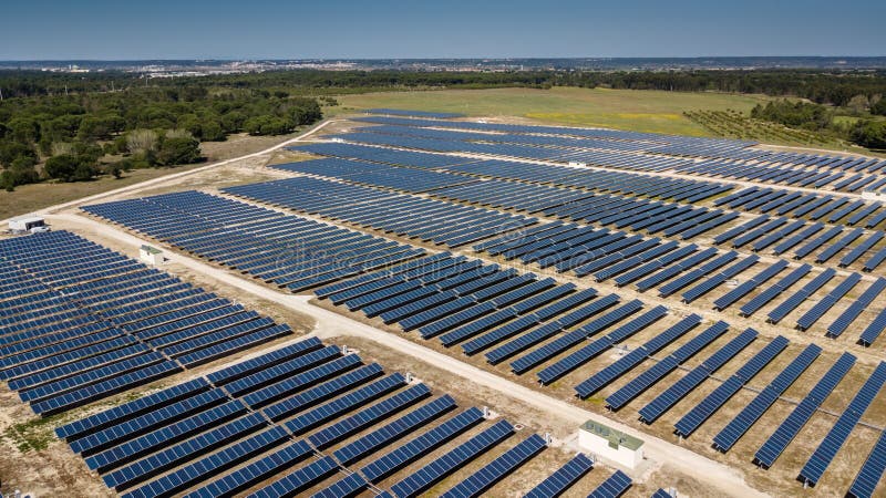Aerial View of Santana Do Mato, in Coruche, Portugal. Drone Photo Stock ...