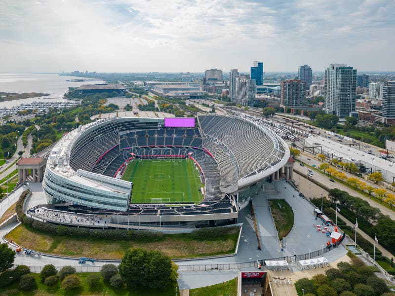 Aerial View of the Soldier Field Editorial Photo - Image of cityscape ...