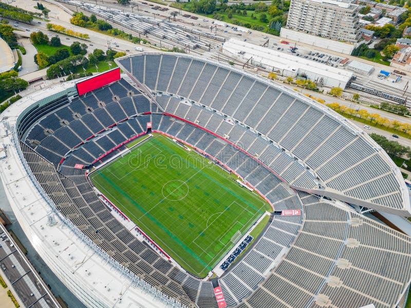 Aerial View of the Soldier Field Editorial Image - Image of soldier ...