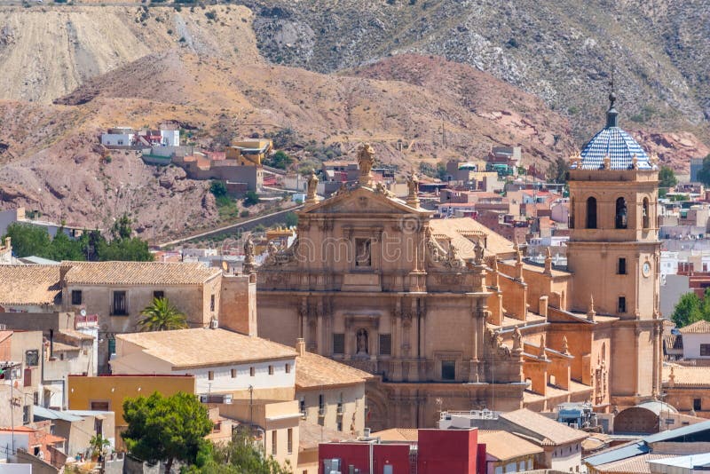 Aerial View of Spanish Town Lorca Stock Photo - Image of house, range ...
