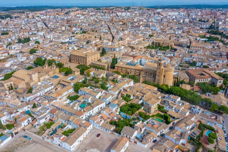 Aerial View of Spanish Town Ubeda. Stock Image - Image of tower ...