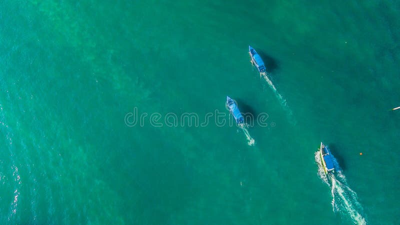 Aerial View of Speed Boat in the Sea Stock Photo - Image of boat, motor ...
