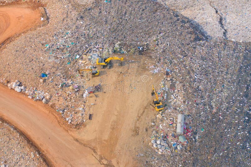 Garbage Tractor stock photo. Image of ecology, tractor, dump - 57376