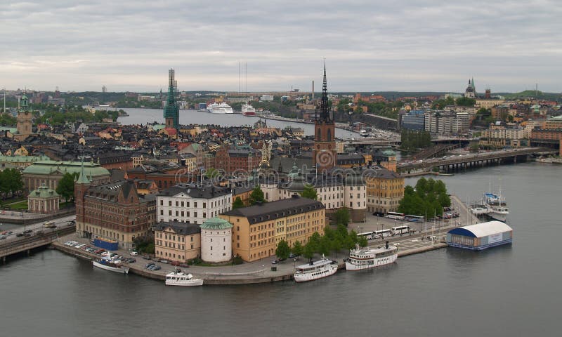 Aerial view of stockholm stock photo. Image of soar, kungsholmen - 1562672