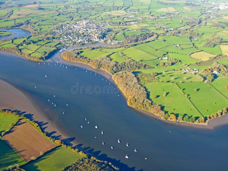 Stoke Gabriel on the River Dart in Devon Stock Photo - Image of ...