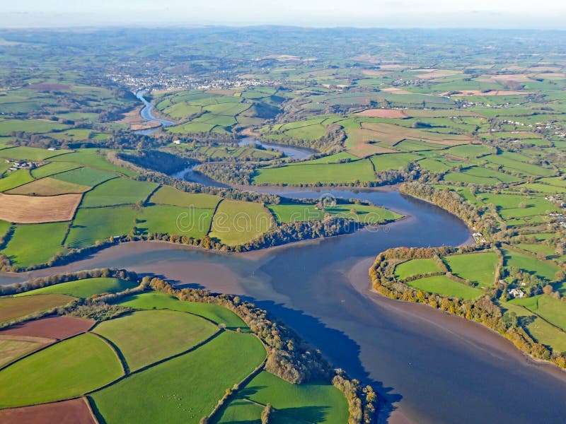 Stoke Gabriel on the River Dart in Devon Stock Image - Image of ...