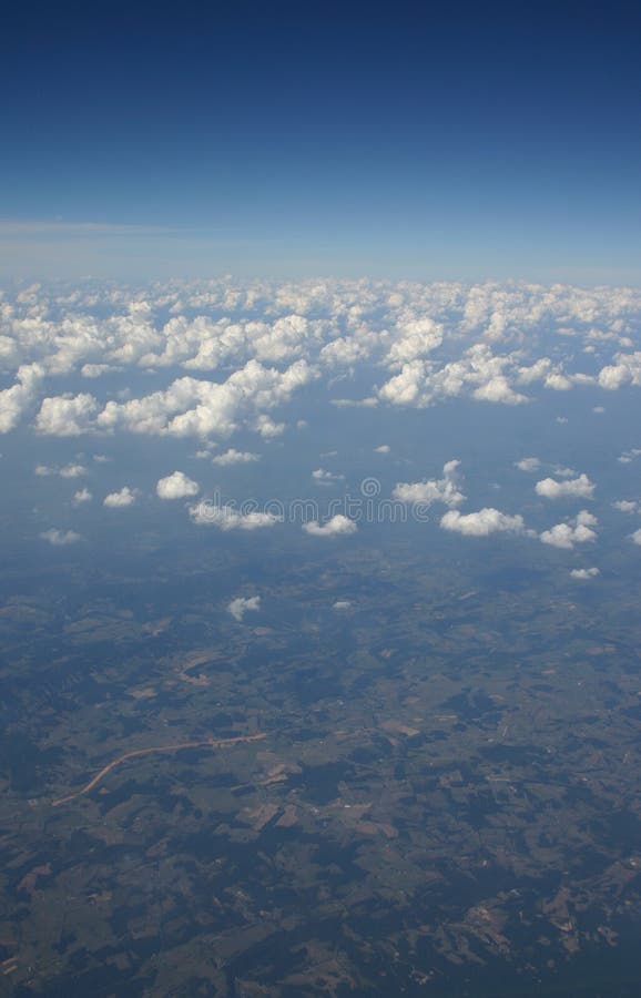 Aerial View from the Stratosphere Stock Photo - Image of gradient, view ...