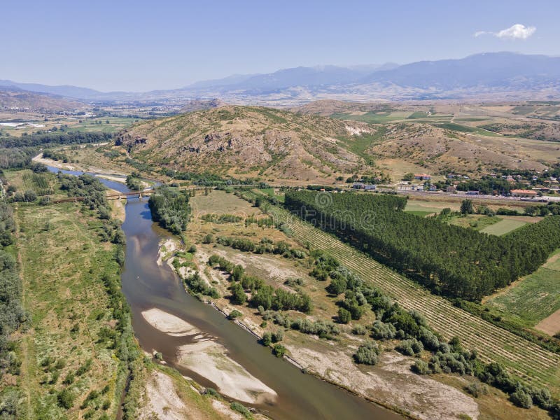 Aerial View of Struma River, Bulgaria Stock Image - Image of outdoor ...