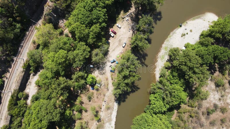 Struma River Passing through the Kresna Gorge, Bulgaria Stock Video ...