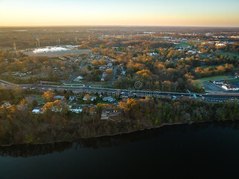 Aerial View of Sunrise at Rutgers University, New Brunswick, New Jersey ... Aerial View of Sunrise at Rutgers University, New Brunswick, New Jersey ...