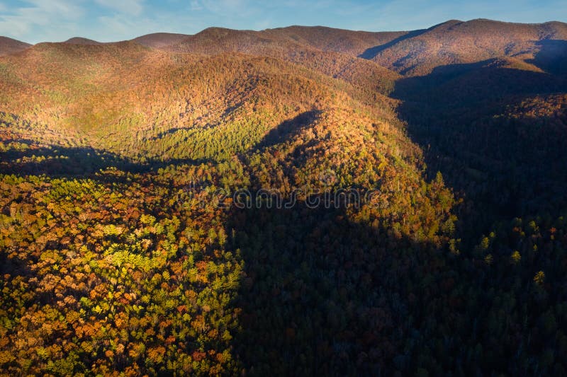 Sunset on Georgia Mountains Stock Image - Image of travel, ecology ...