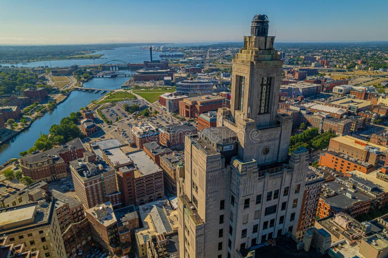 Aerial View of Superman Building in Downtown Providence Editorial Stock ...