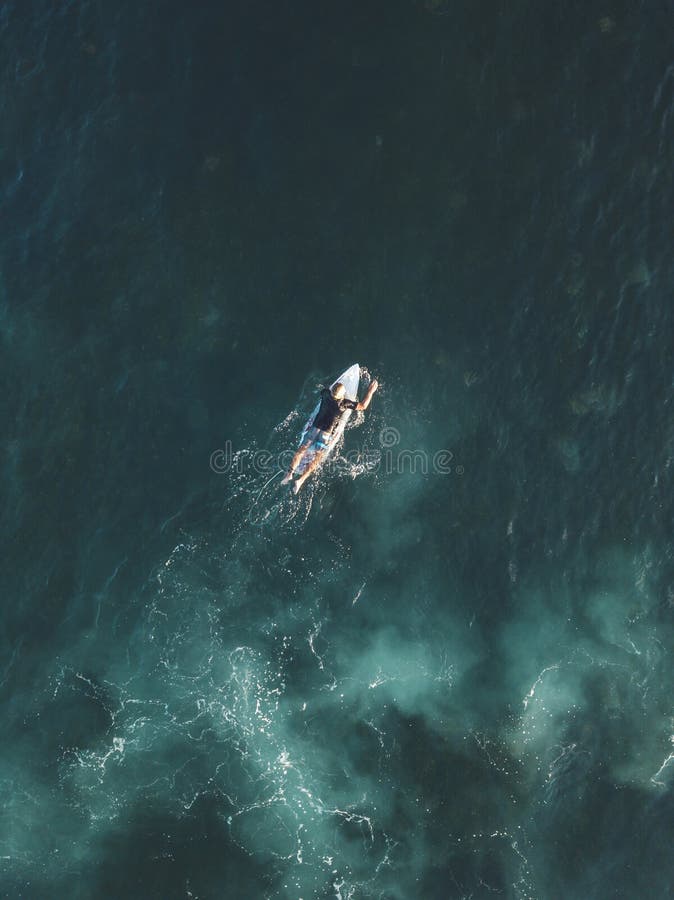 Aerial view of surfer stock photo. Image of incidental - 152641906