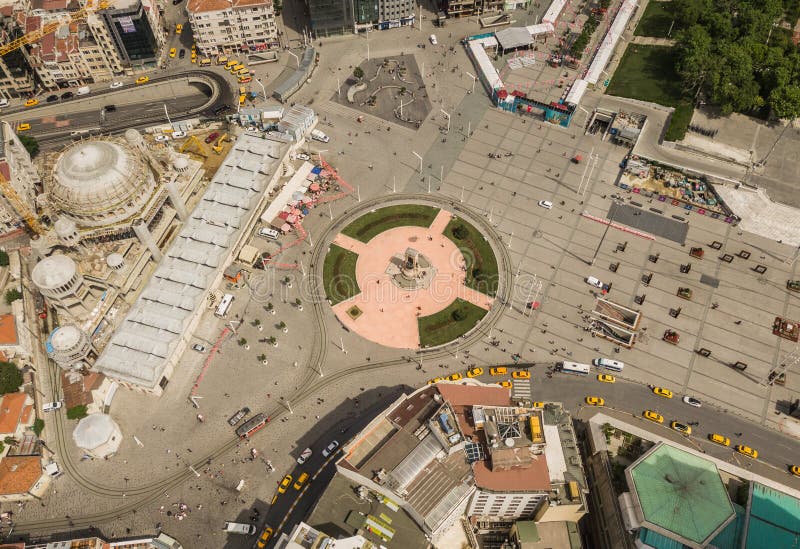 Aerial View of Taksim Square Stock Photo - Image of view, square: 118269170