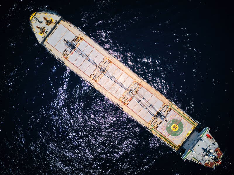 Aerial View of the Tanker in the Water Stock Image - Image of luxury ...