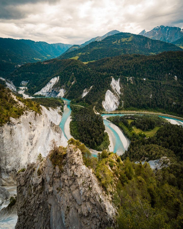 Aerial View of a Tara River Canyon Stock Image - Image of aerial ...
