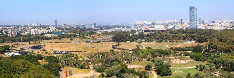 Aerial view of Tel Aviv editorial stock image. Image of roof - 93887864