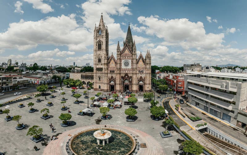 Aerial View of the Templo Expiatorio Del Santisimo Sacramento during ... Aerial View of the Templo Expiatorio Del Santisimo Sacramento during ...